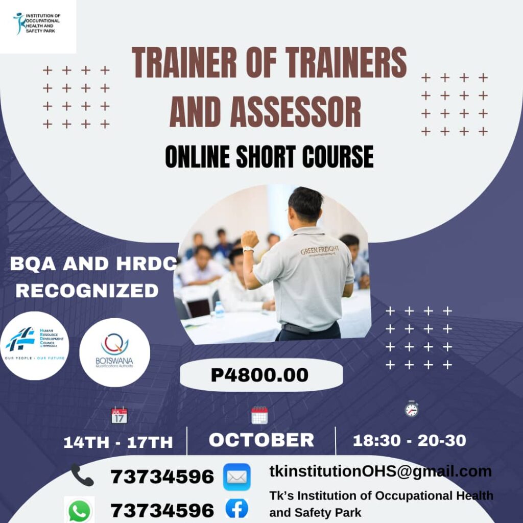 Upcoming Online Training: Training of Trainers, Assessor, and Grader ...